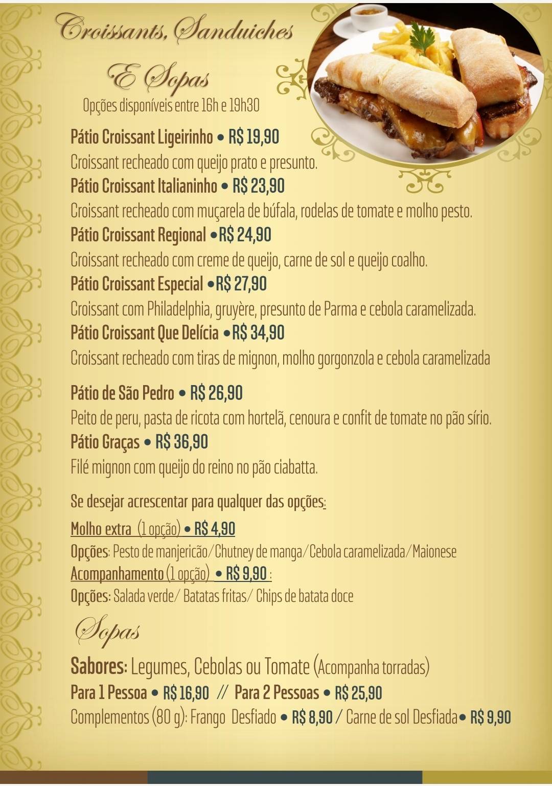 Menu em O Pátio Café e Cozinha, Recife