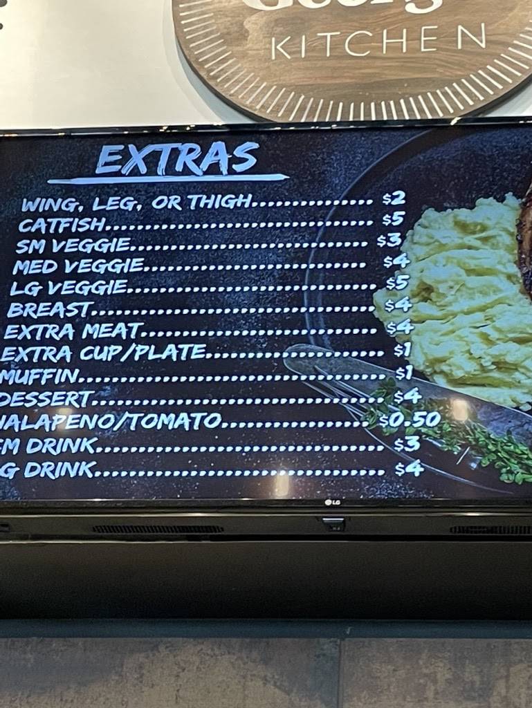 Menu at Pannie-George's Kitchen Inc - Montgomery restaurant, Montgomery