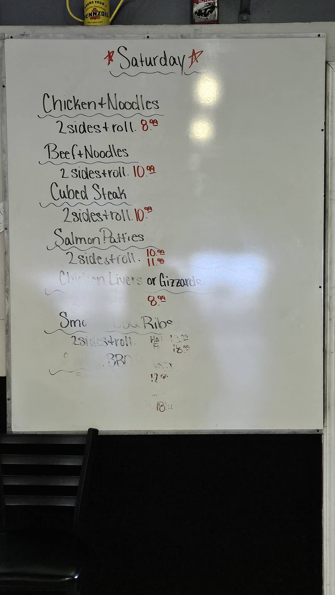 Menu at Park Restaurant, New Castle, S Memorial Dr