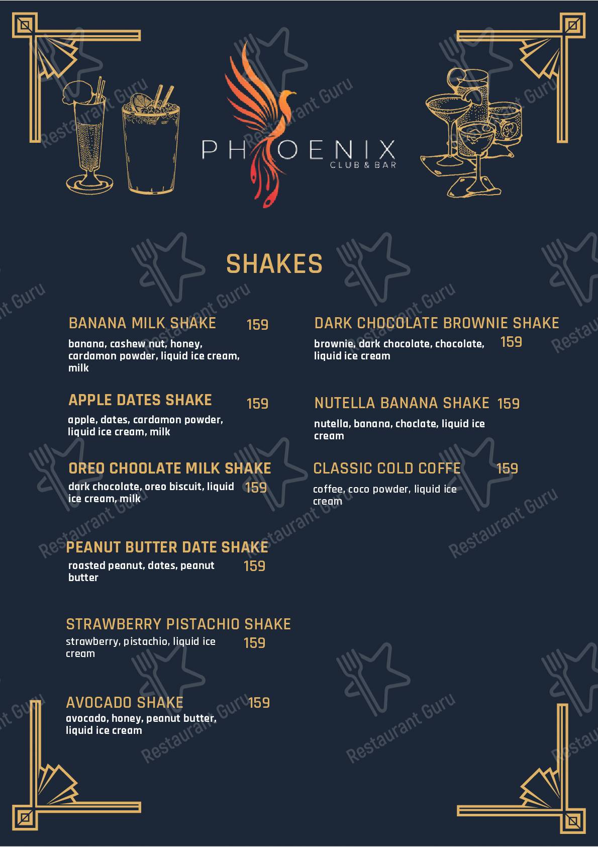 Menu at The Phoenix Club, Dehradun, Sai Tower