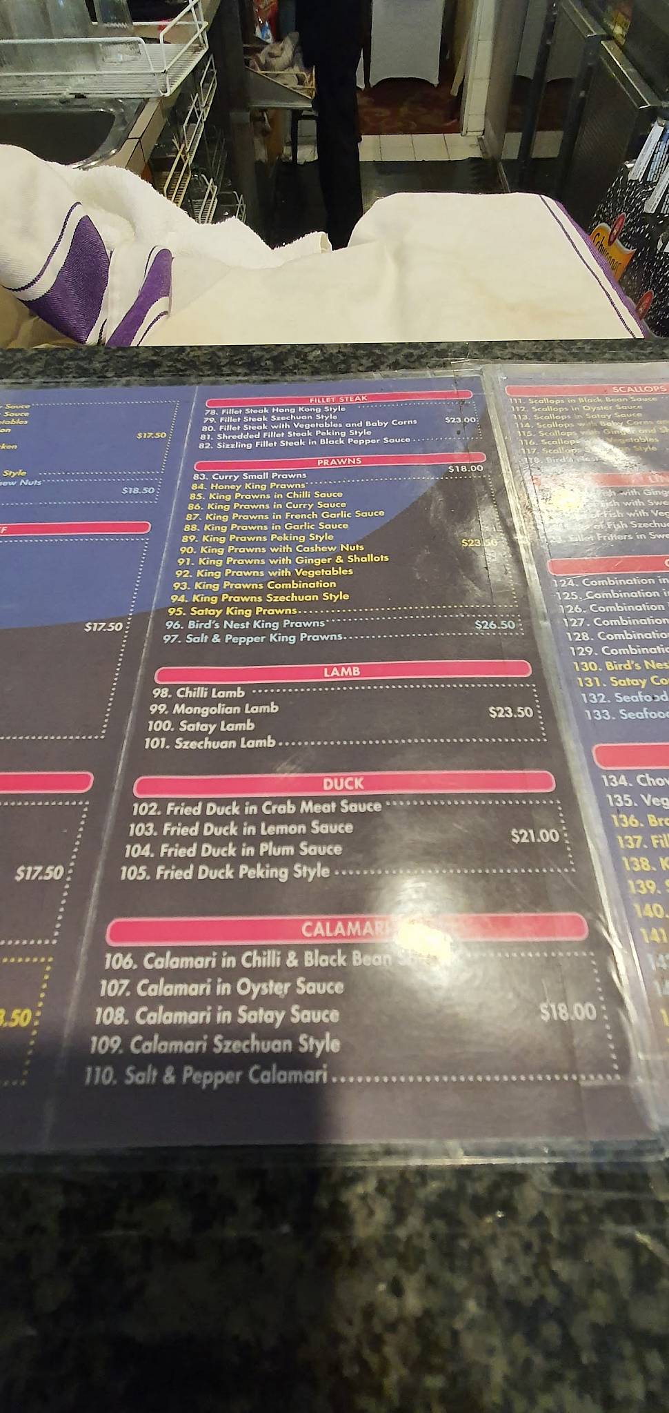 Menu at Pink Diamond Chinese Restaurant, Campbelltown, 4 Blaxland Rd
