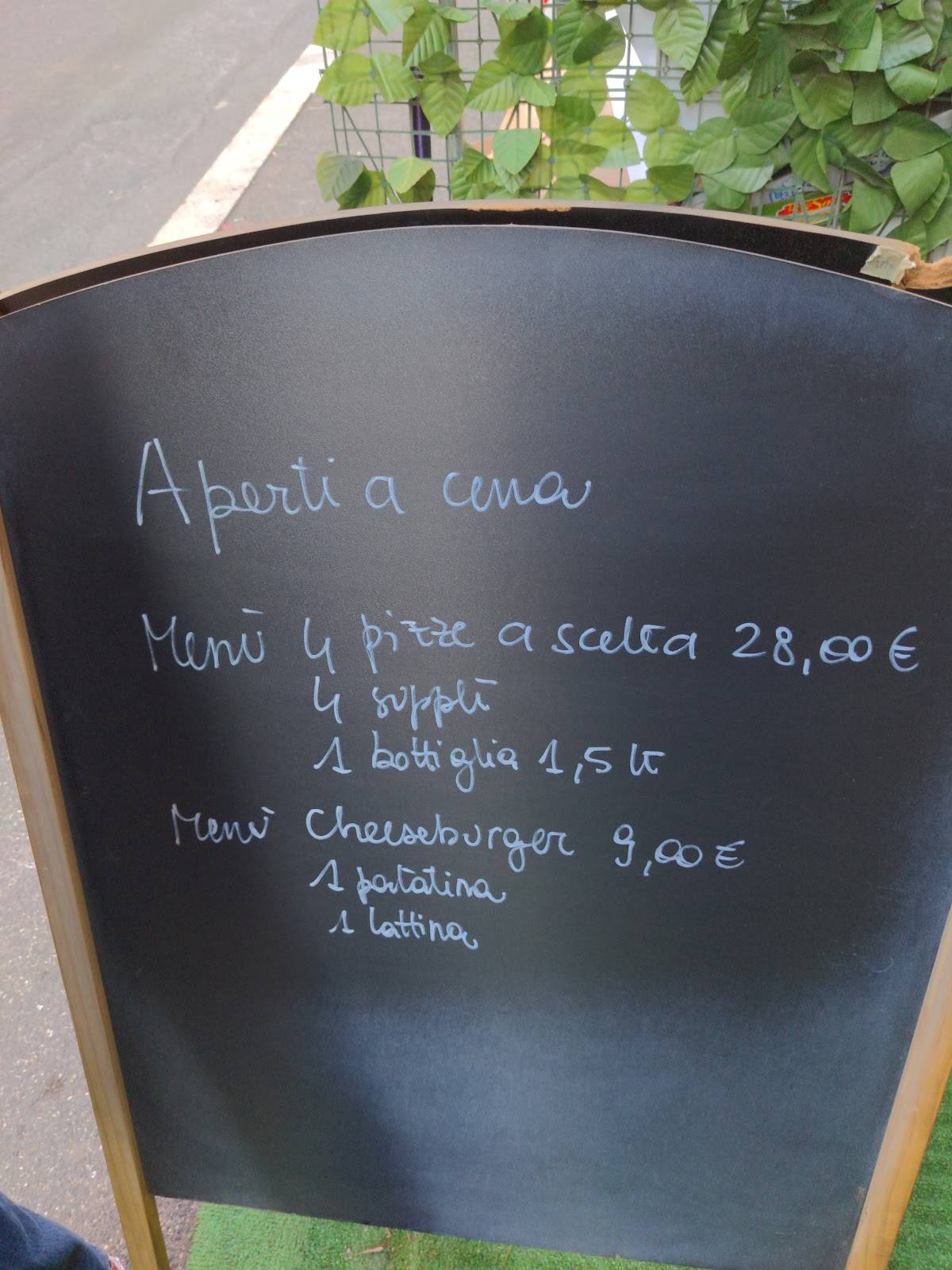 Menu da Pronto Chef pizzeria, Roma