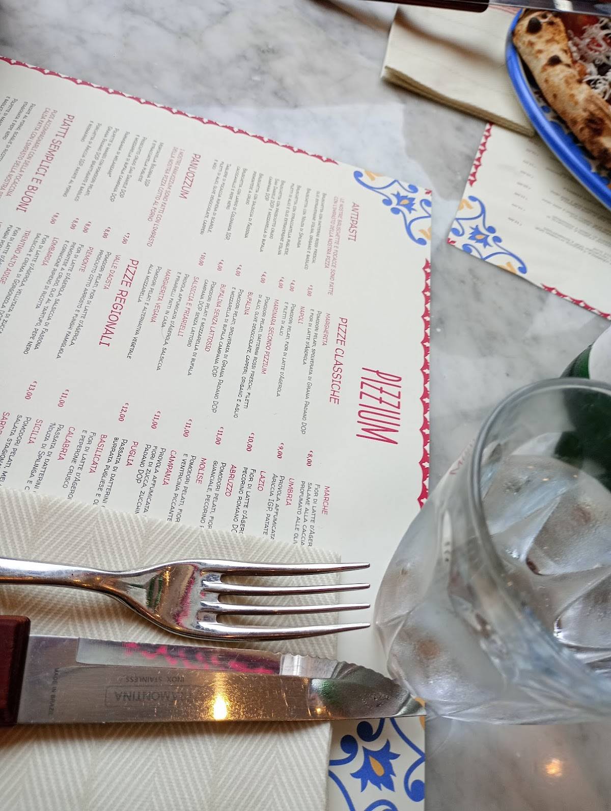 Menu at Pizzium - Genova Corso Sardegna restaurant, Genoa