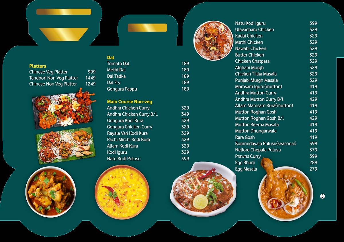 Menu at Platform65 The Train Theme Restaurant - Vizag, Visakhapatnam
