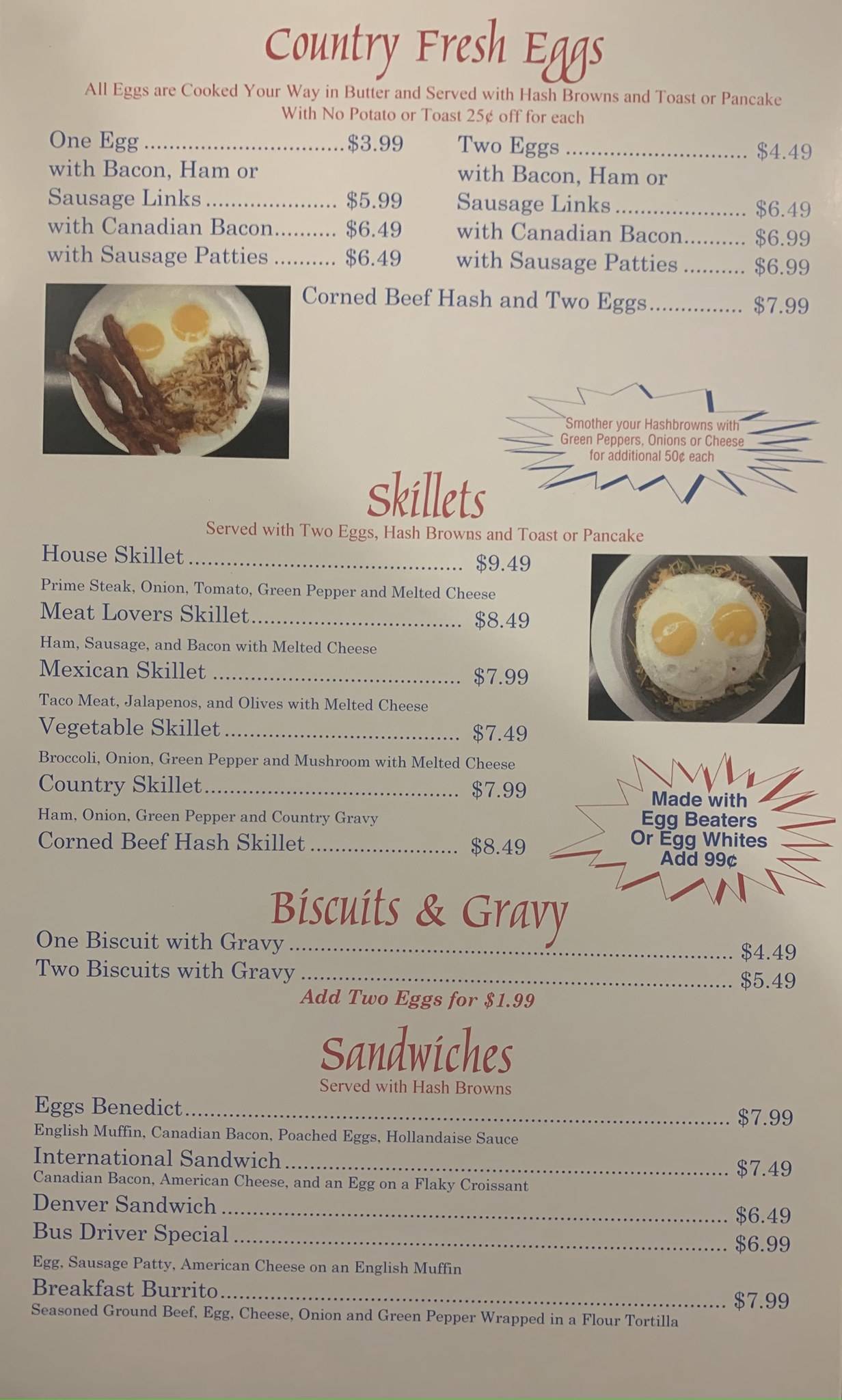 Menu at Pontiac Family Kitchen restaurant, Pontiac