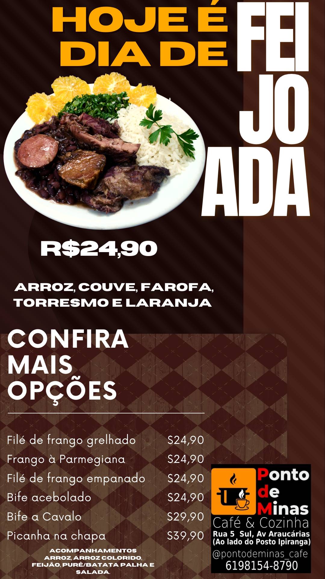 Menu at Ponto de Minas - Café & Cozinha, Brasília