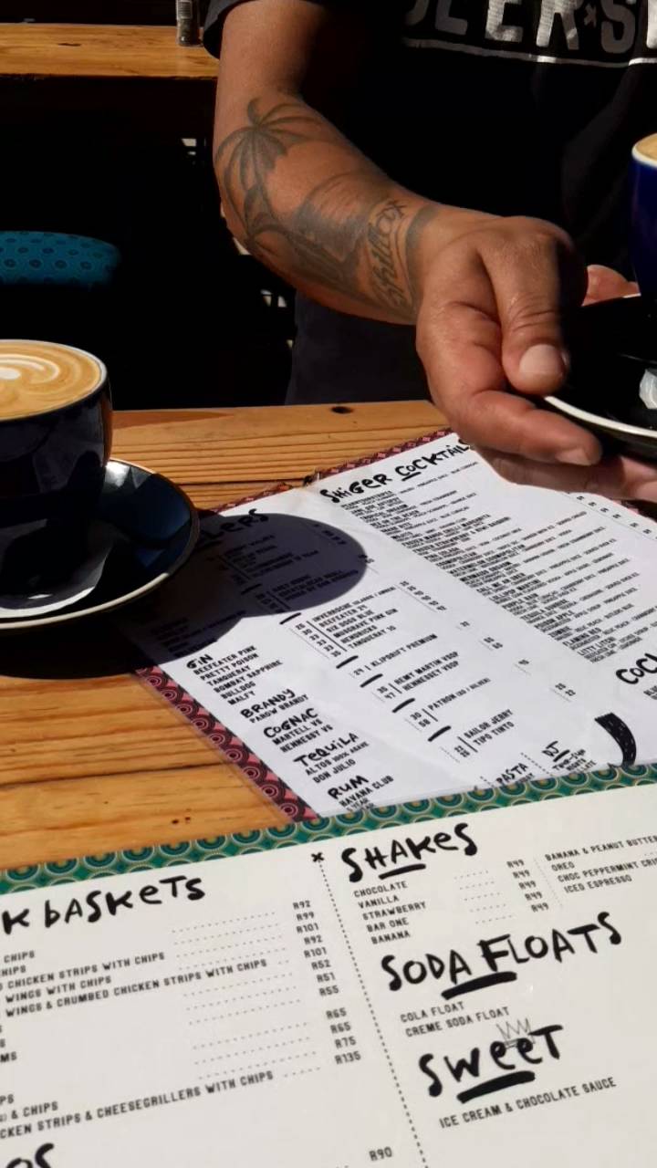 Menu at BeerShack pub & bar, Port Elizabeth, Dolphin's Leap