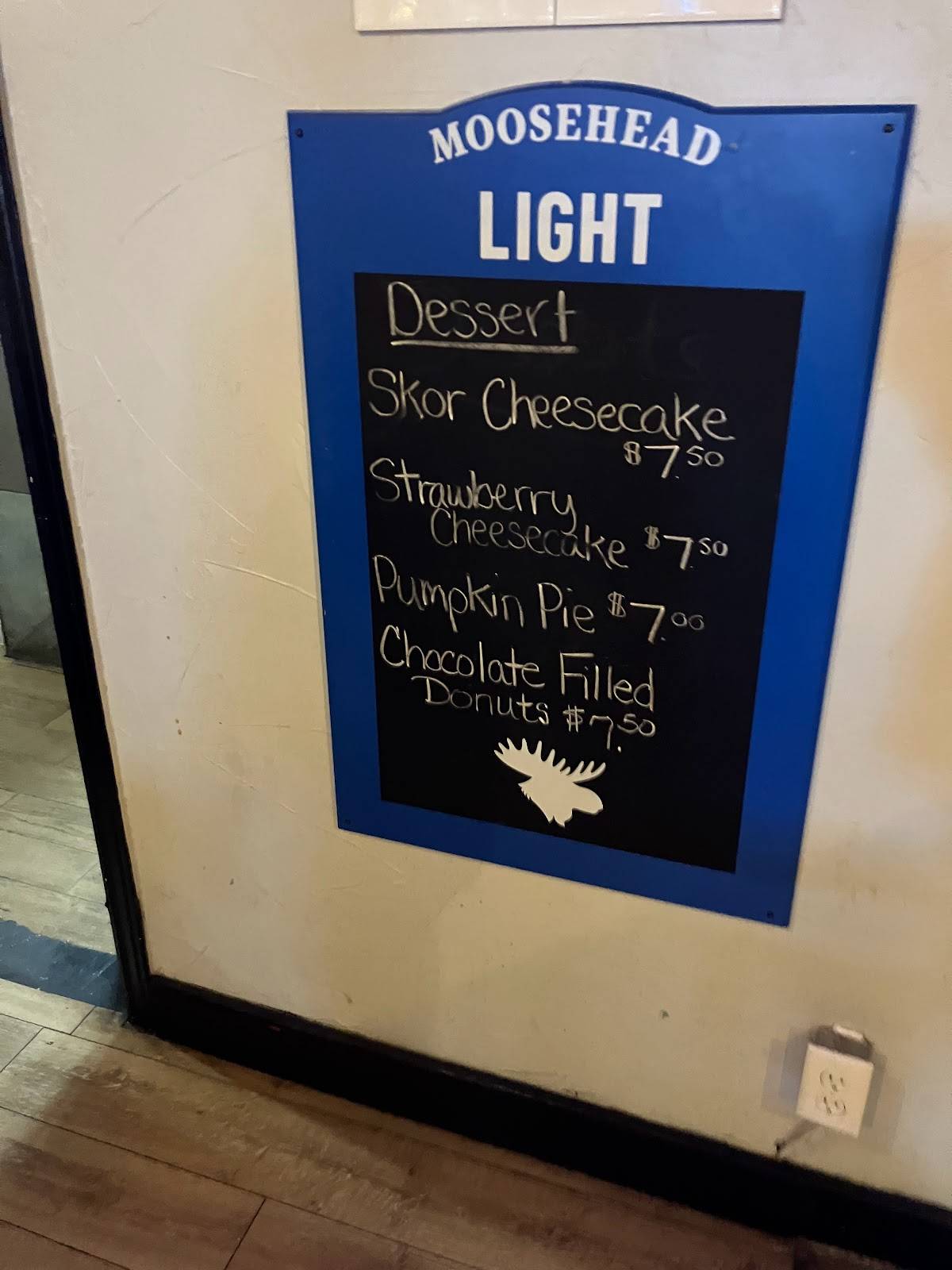 Menu at Pub Down Under, Saint John, 400 Main St