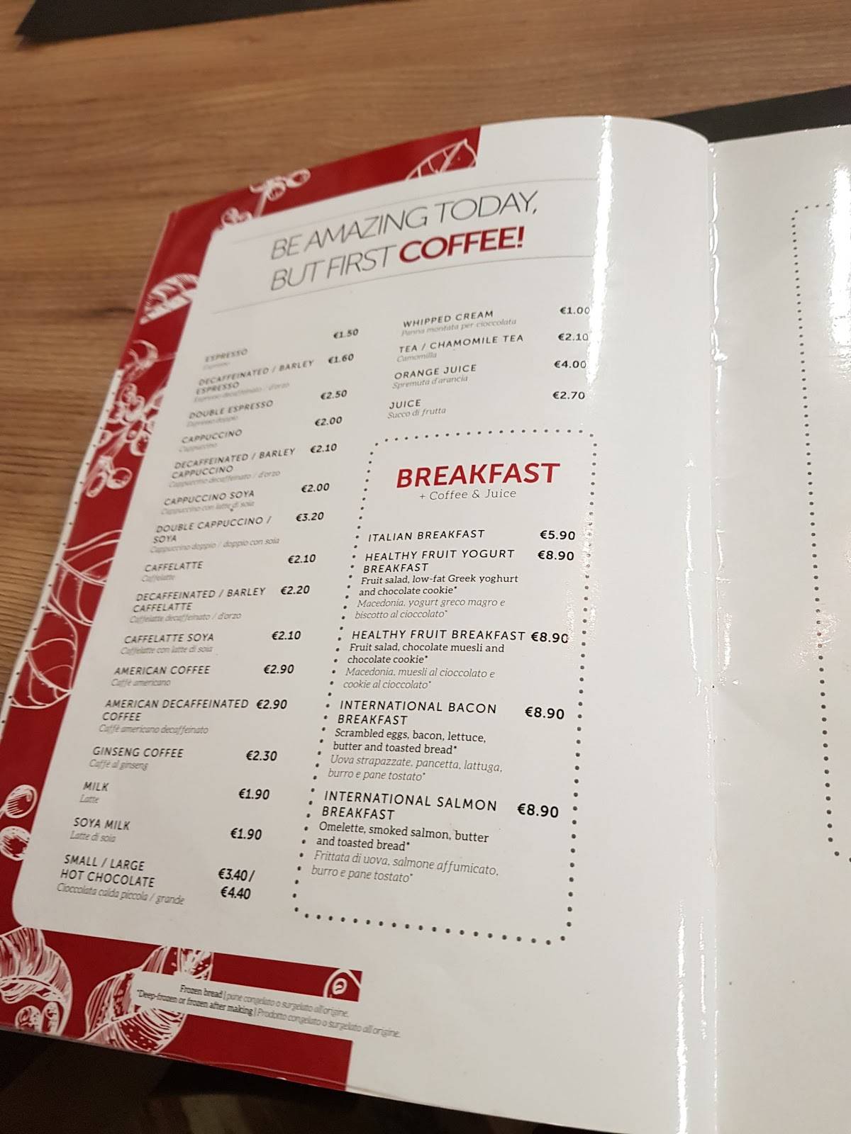 Menu at Beercode Kitchen & Bar, Fiumicino