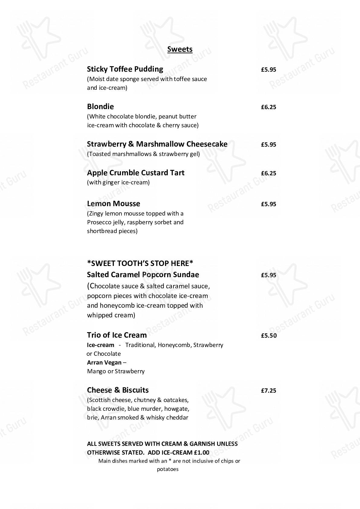 Menu at Buchan Hotel pub & bar, Ellon