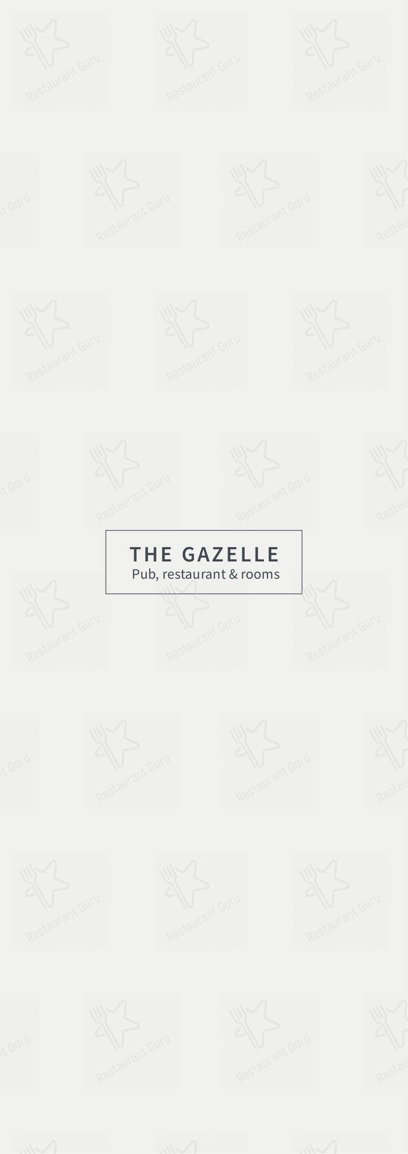 Menu at The Gazelle Hotel pub & bar, Menai Bridge, Glyn Garth
