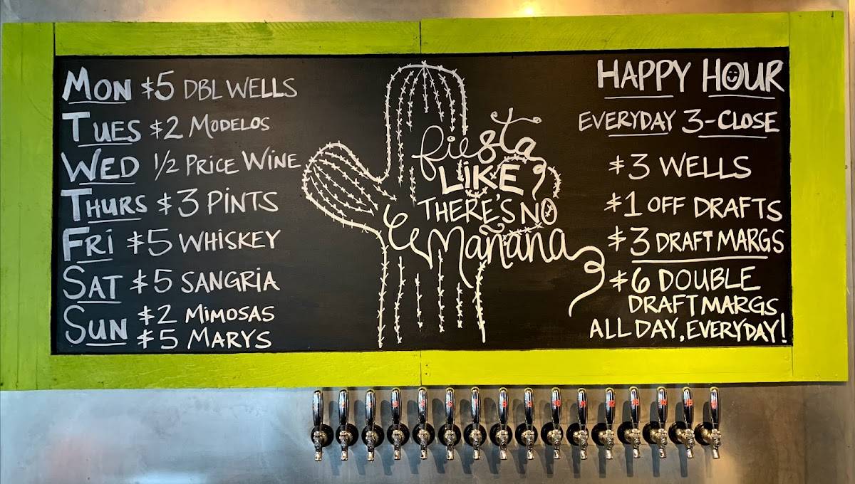 Menu at Holy Taco and Cantina North pub & bar, Johnson City
