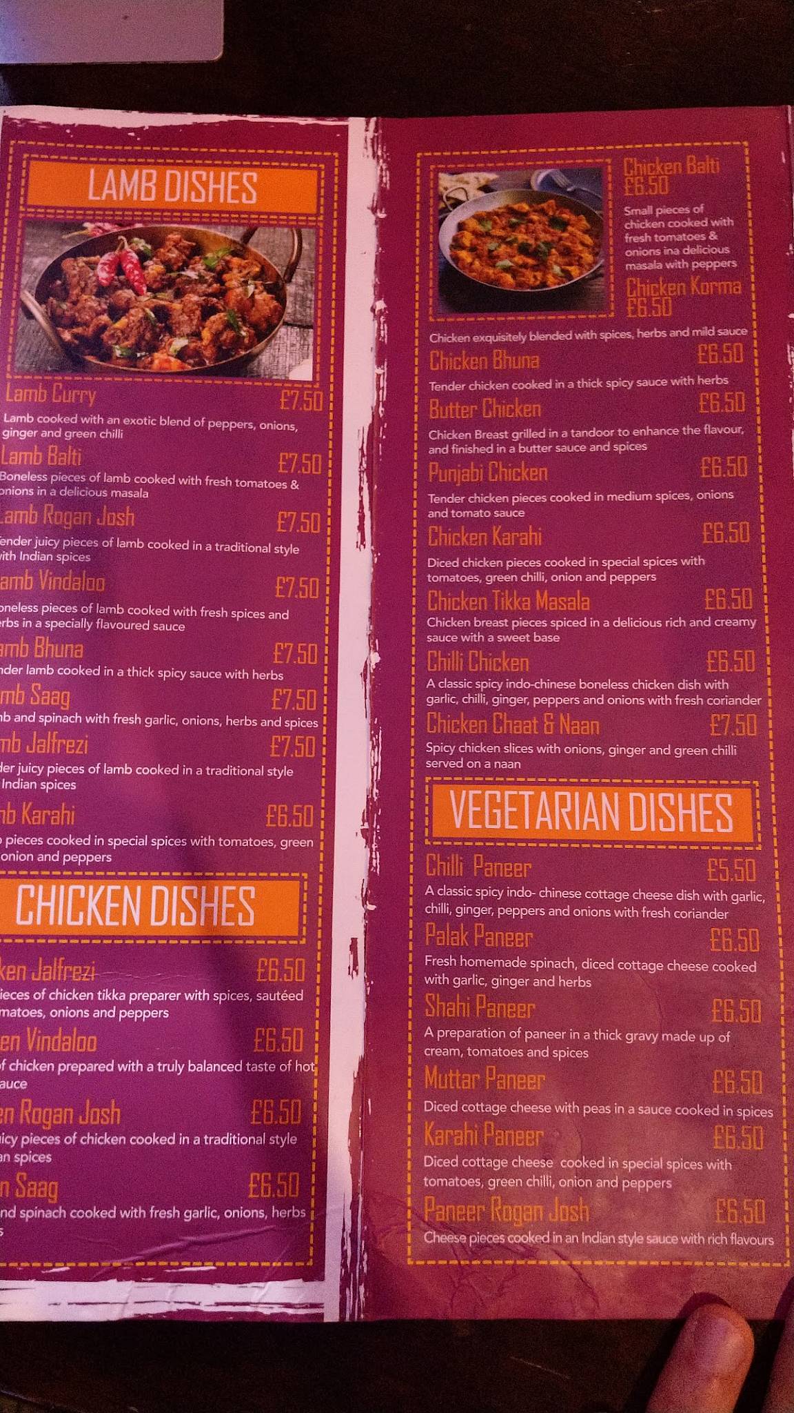 Menu at Sheepscar Bar & Grill, Leeds