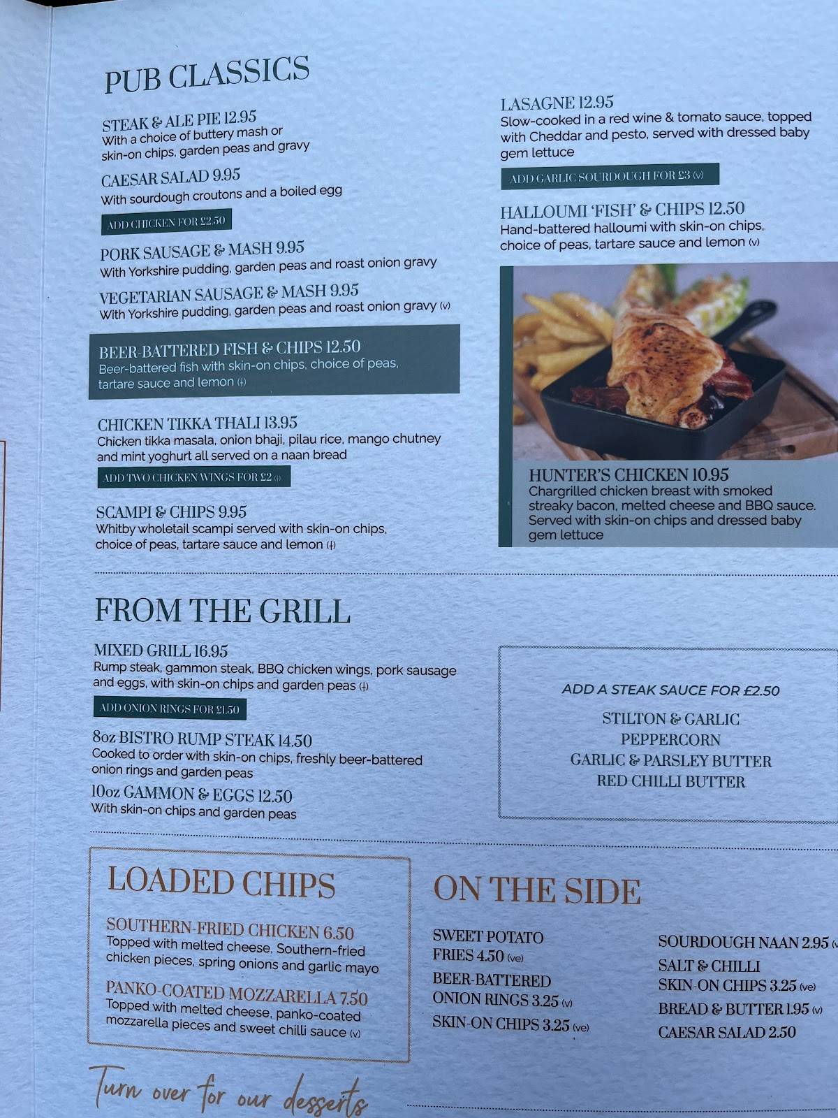 Menu at The Piper pub & bar, Chester, Pipers Ln