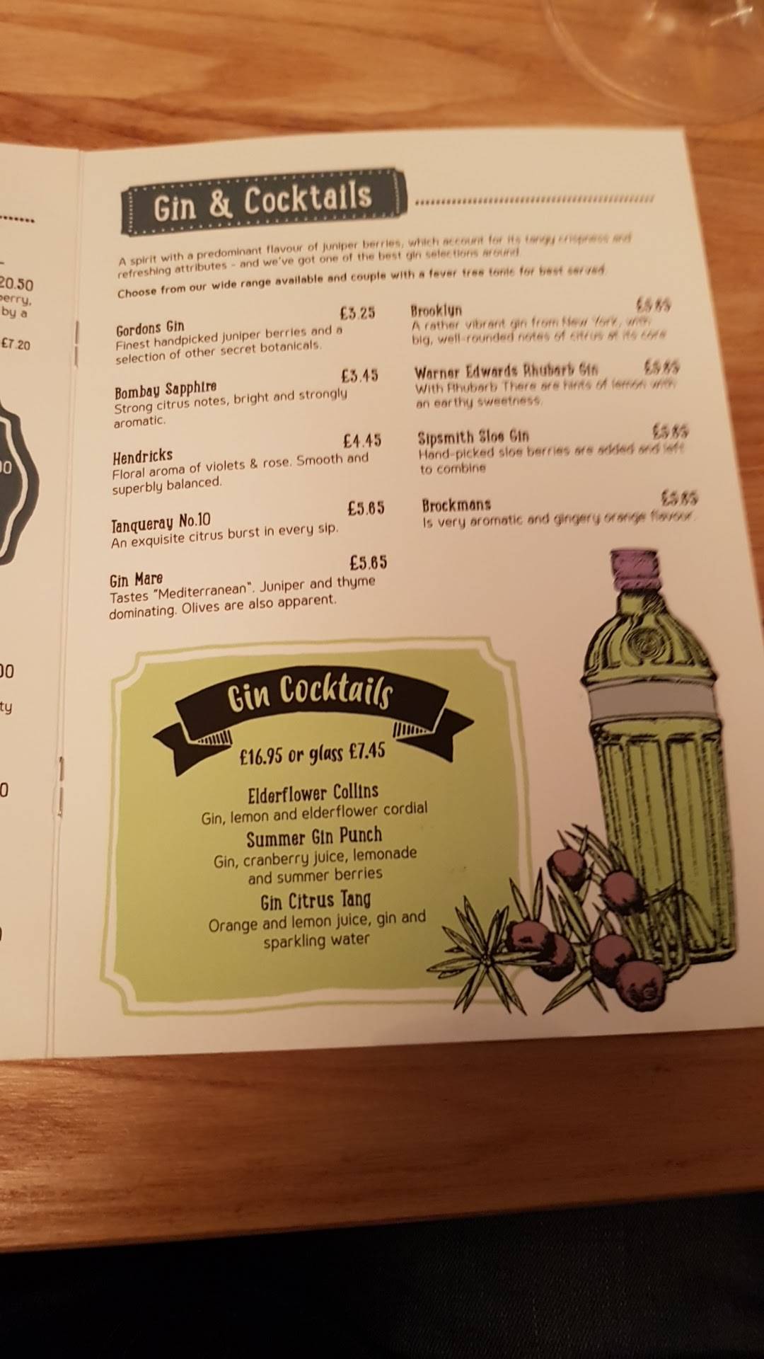 Menu at The Three Trees pub & bar, Emerson Valley