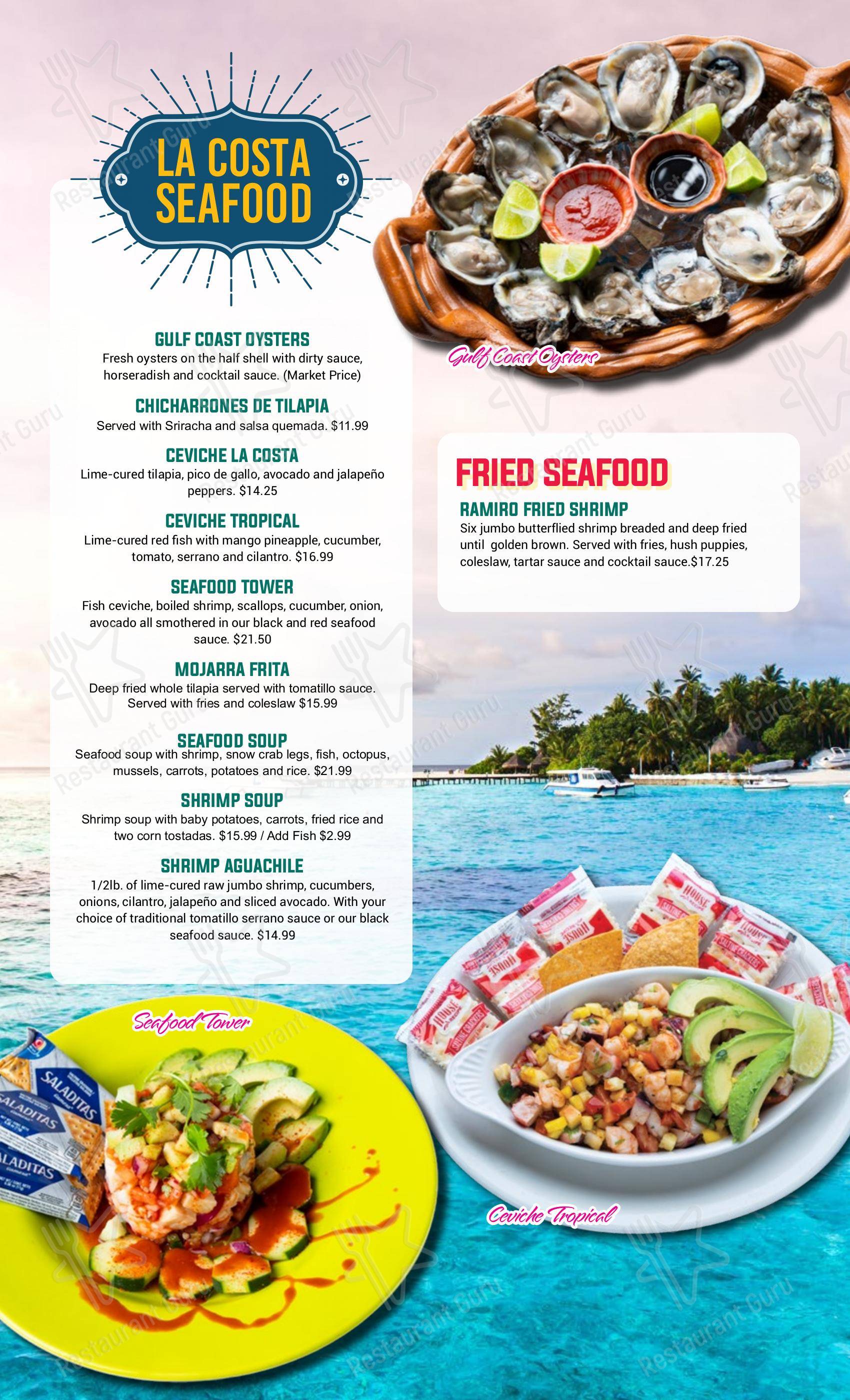 Menu at Pueblos Tex-Mex Kitchen restaurant, Liberty