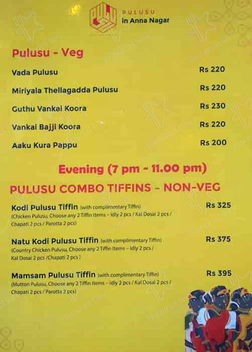 Menu at Pulusu Ruchulu - Anna Nagar East, Chennai, 7