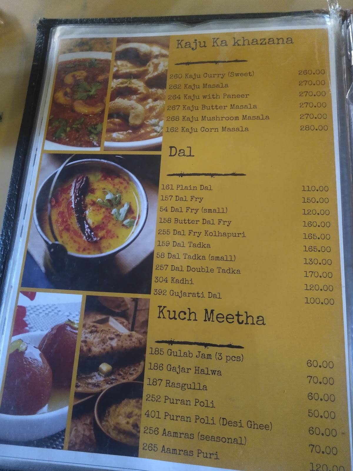 Menu at Ram Krishna Restaurant (Pure Veg Matheran), Matheran, Khan Road