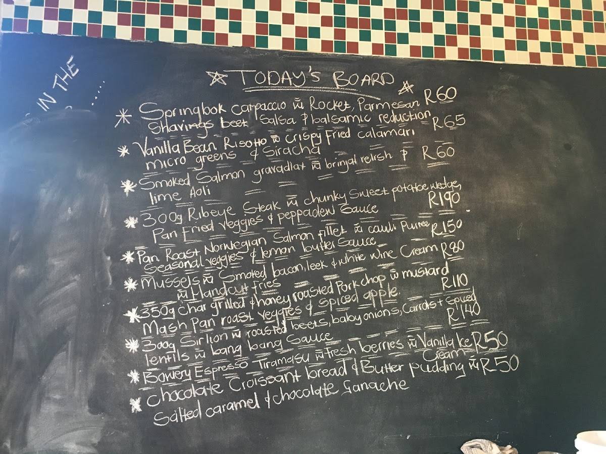 Menu at Urban Angel Cafe, Randburg, 134 Kayburne Ave