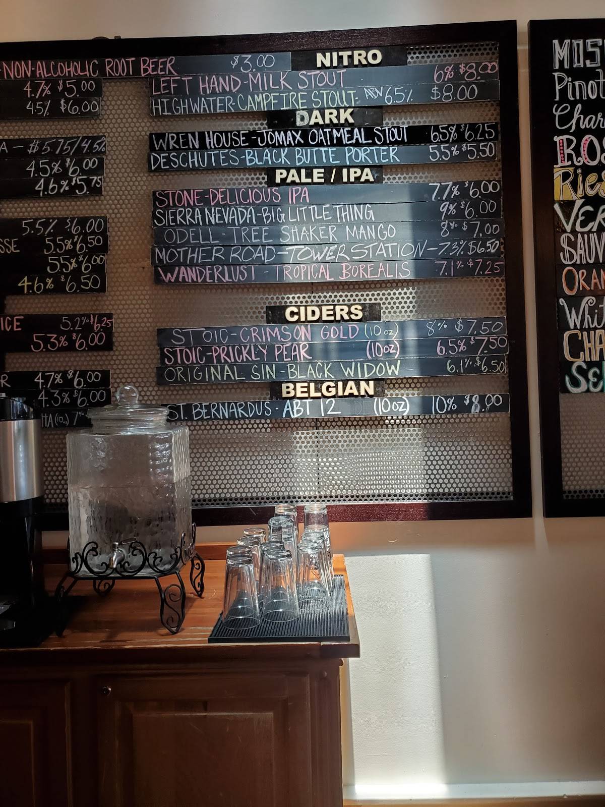 Menu at Raven Cafe, Prescott