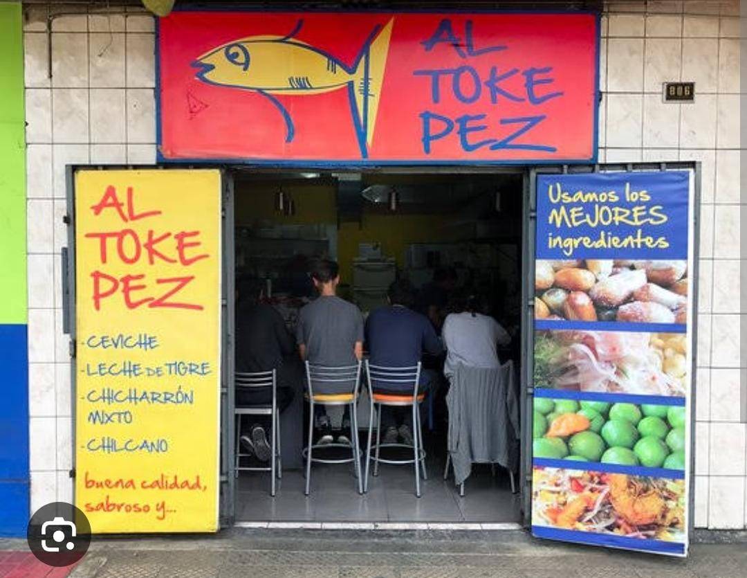 Menu at Al Toke Pez restaurant, Surquillo, Av. Angamos Este 886