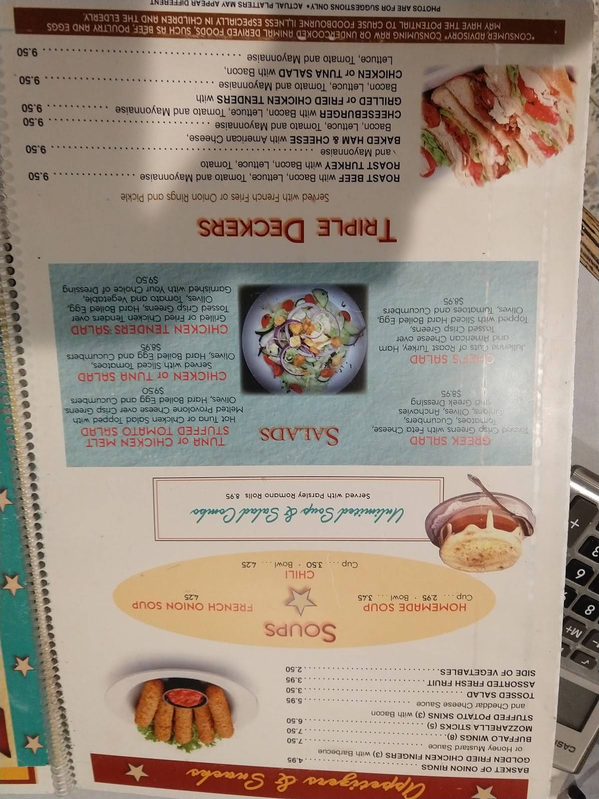 Menu at City Star Diner restaurant, Manheim