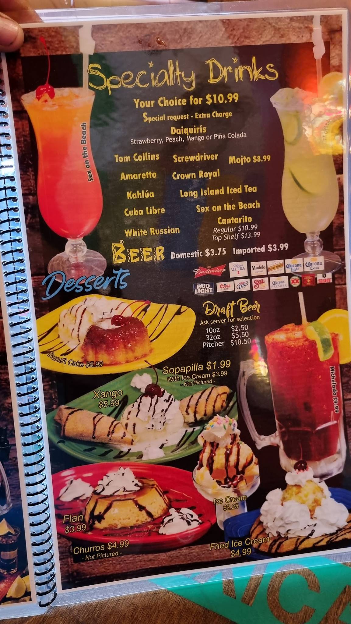 Menu at El Comal Mexican Restaurant, McCalla, AL-216 A