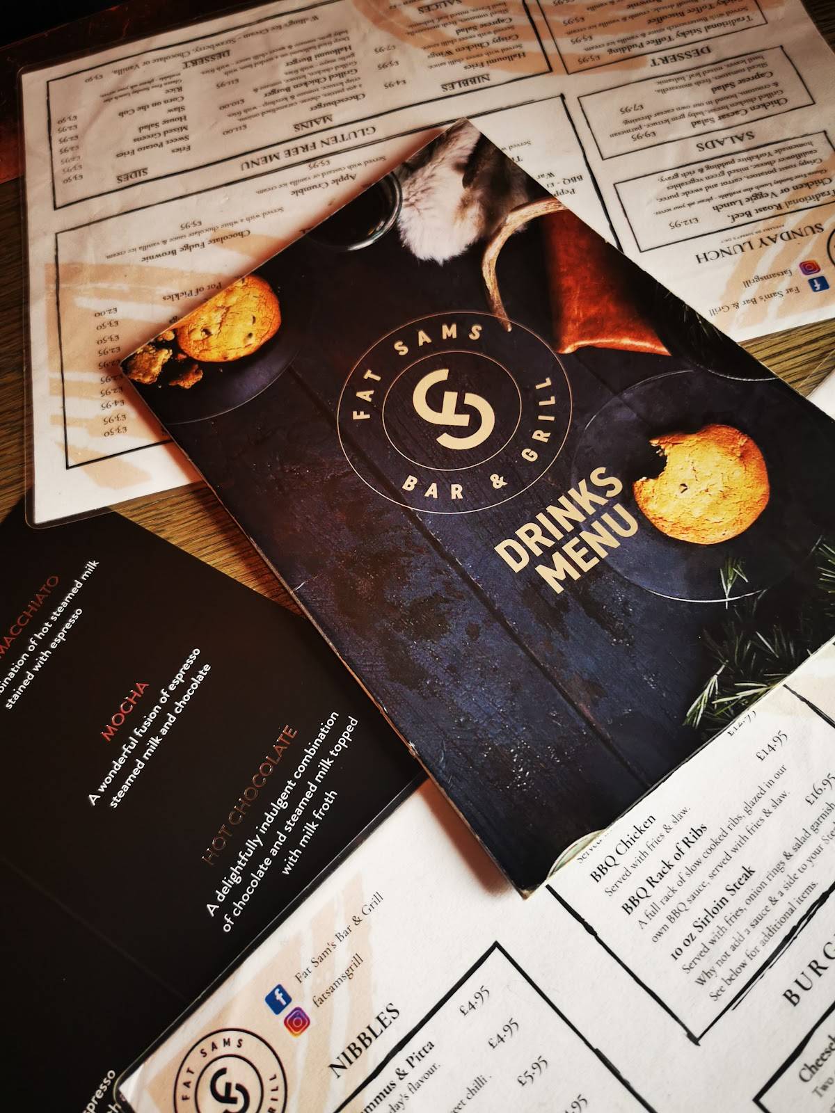 Menu at Fat Sam's Bar & Grill, Leyland