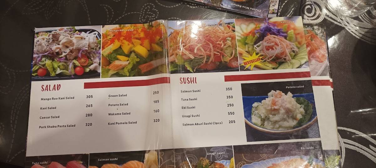 Menu at GanChan Japanese Restaurant, Malolos