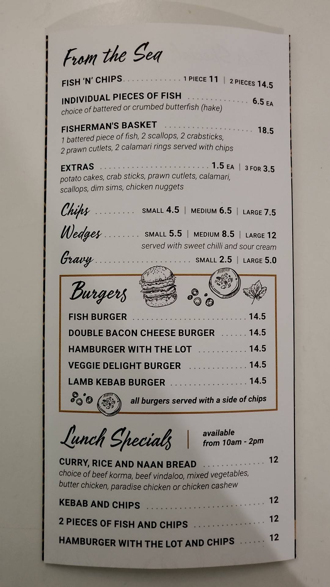 Menu at Golden Elephant Indian Restaurant, Berri