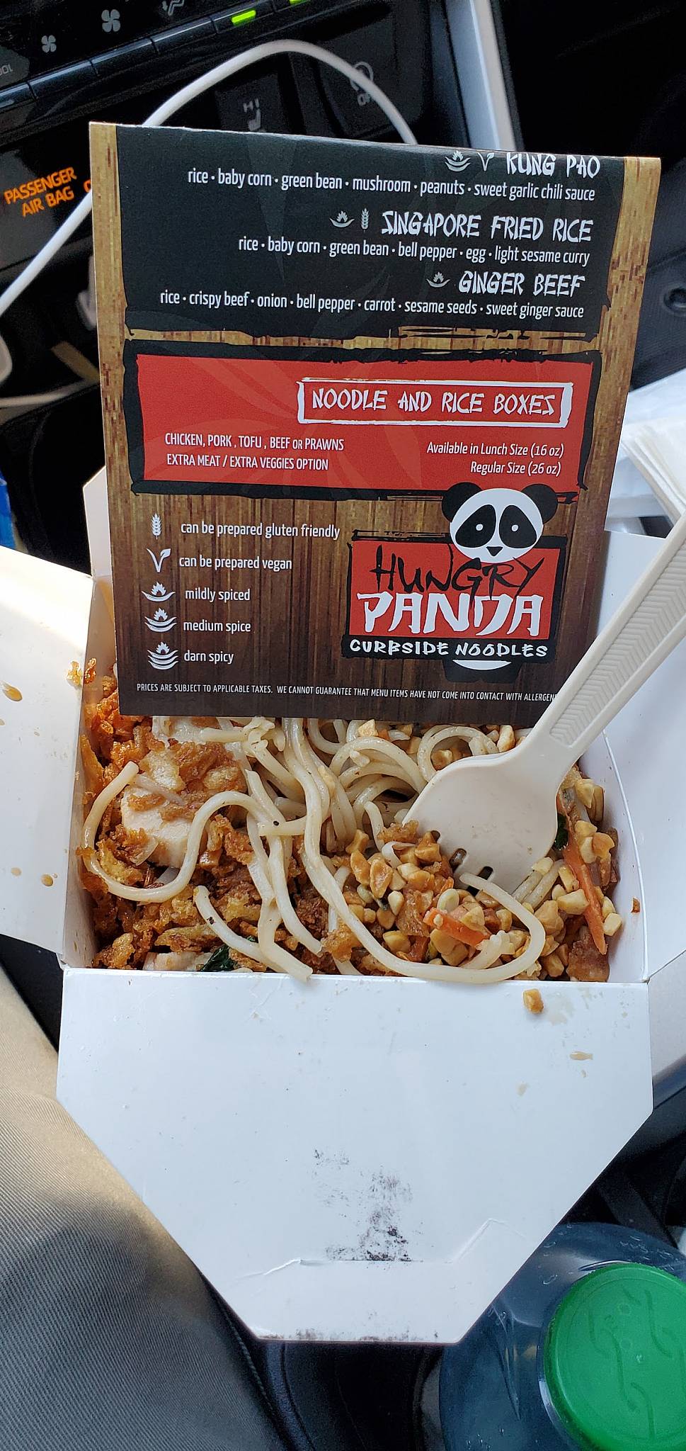 Menu at Hungry Panda restaurant, Salmon Arm