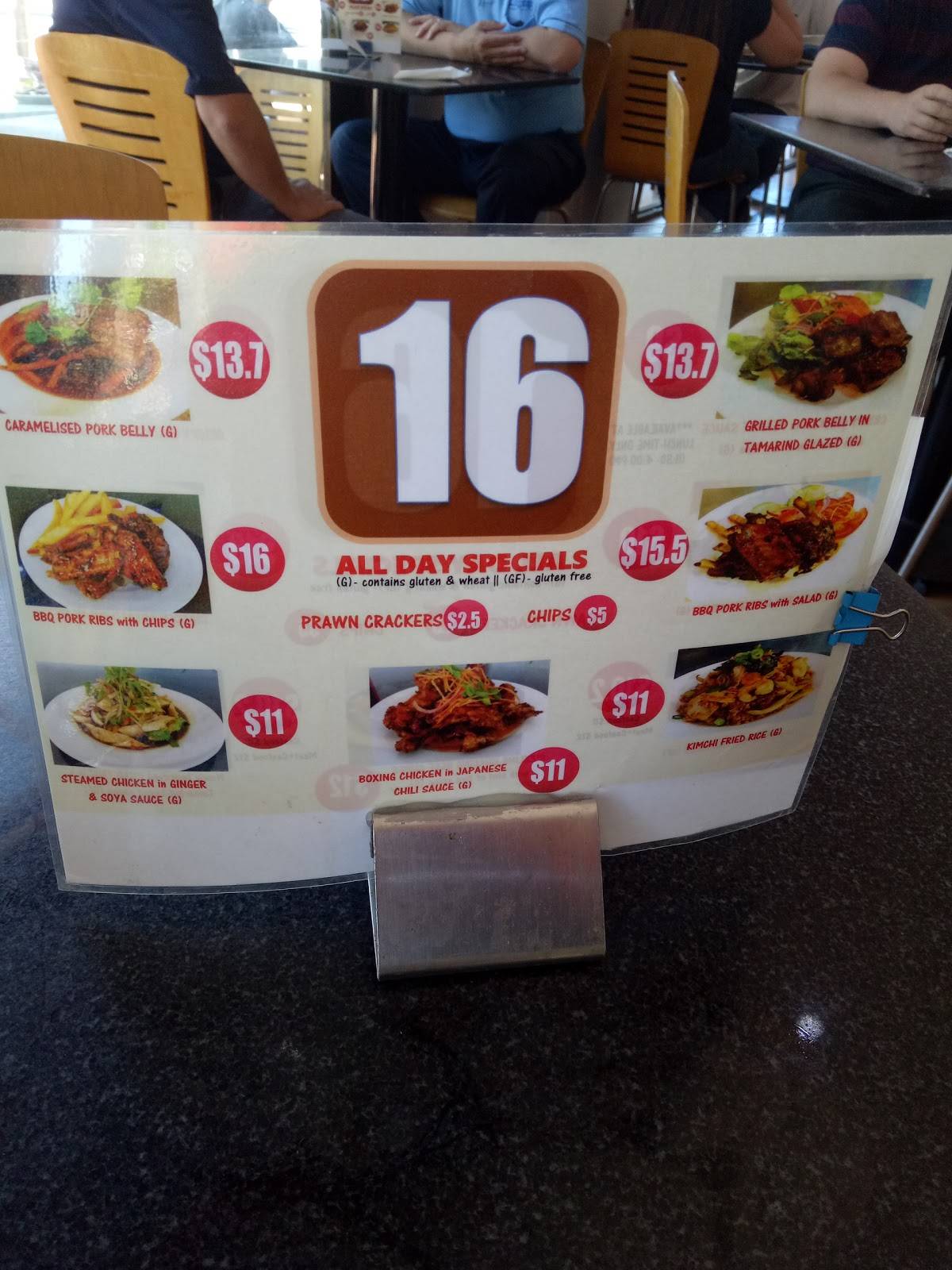 Menu at Kulcha restaurant, Joondalup
