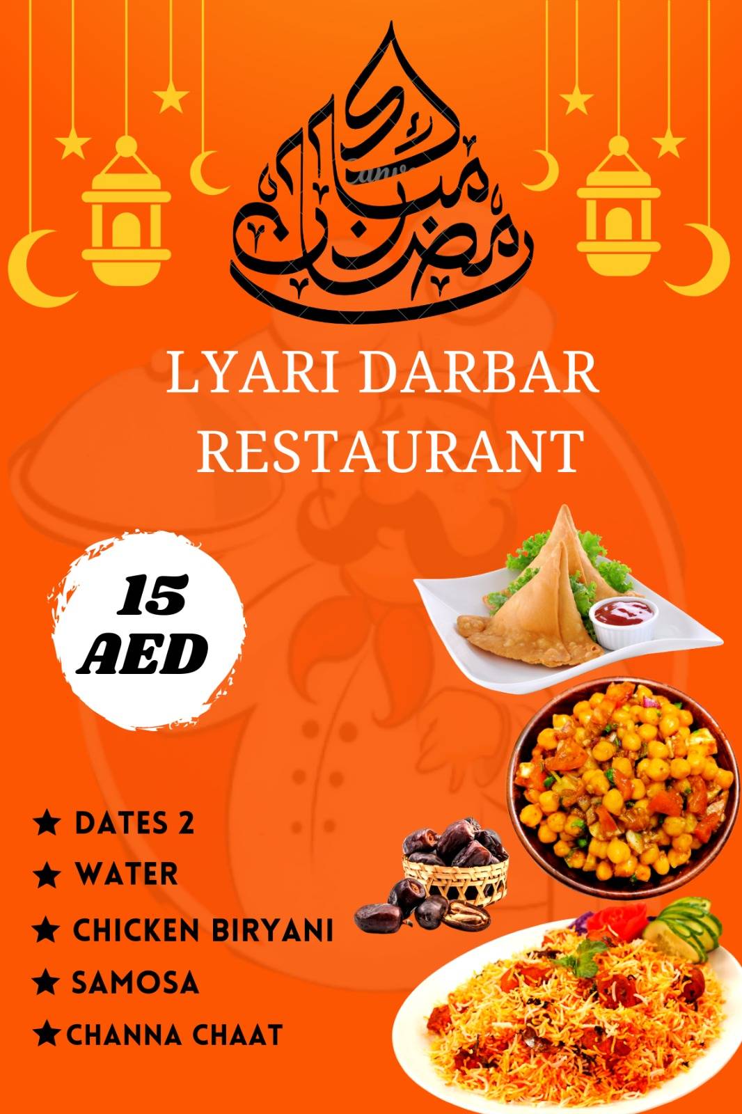 Carta de Lyari Darbar Restaurant - Pakistani Cuisine, Dubai, 28th St
