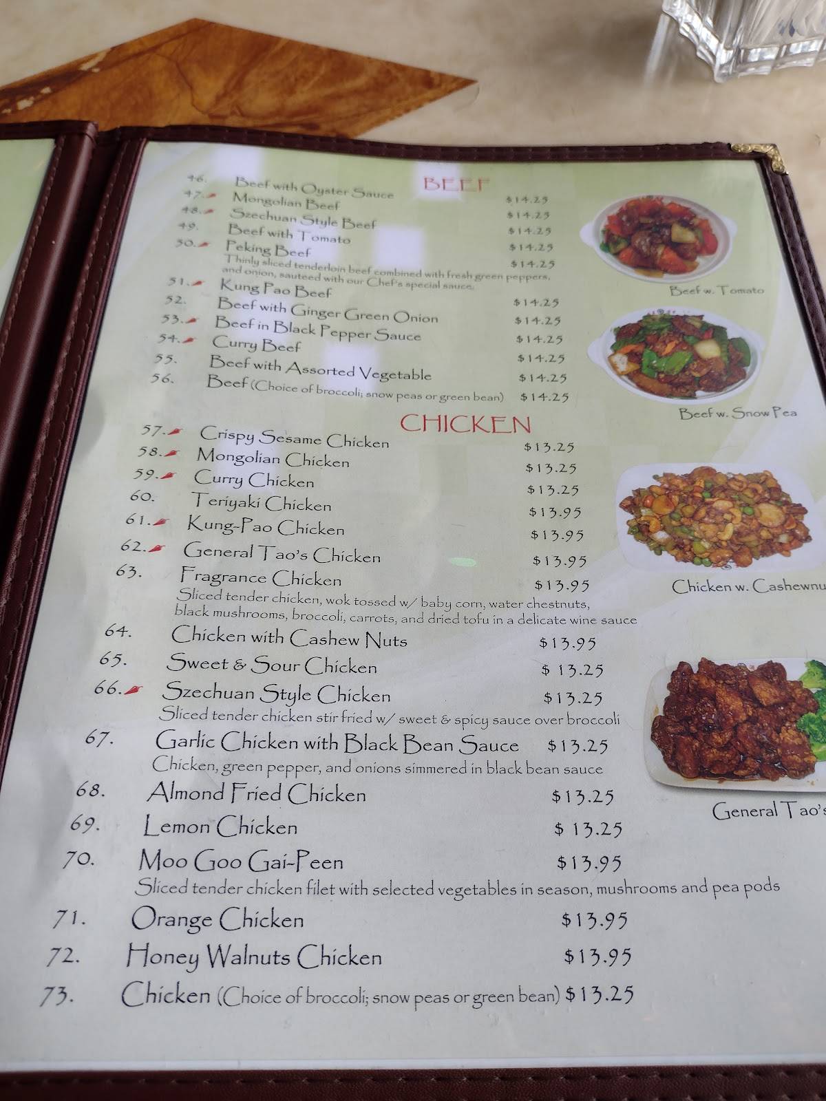 Menu at Noble Palace restaurant, Marysville