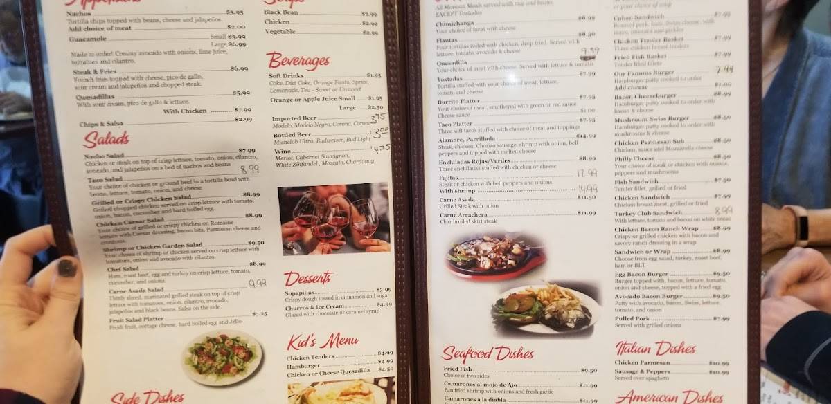 Menu at Oscar's Family Restaurant, Sebring