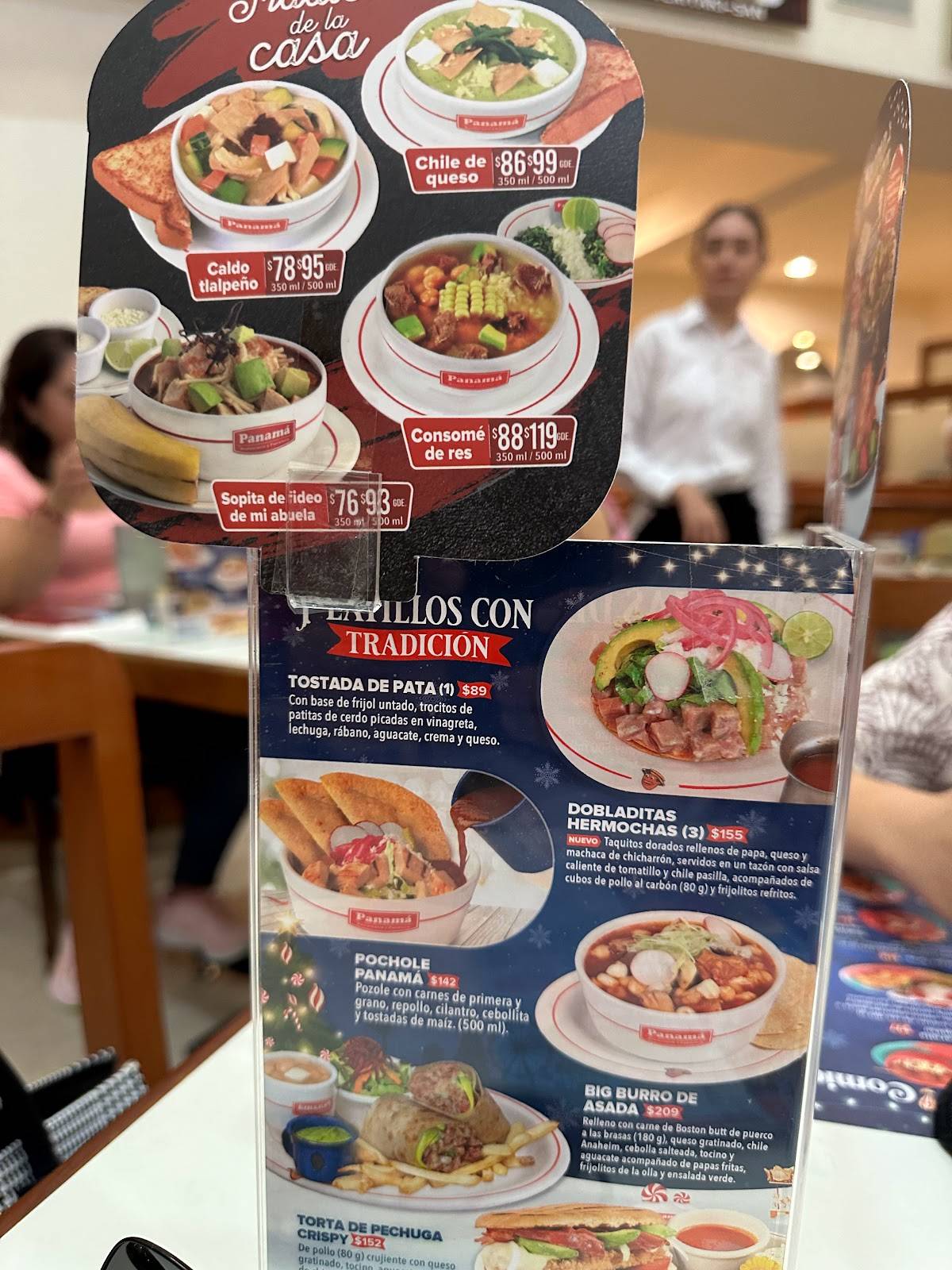Carta de Panamá Restaurantes y Pastelerías, Mazatlán, y S/N