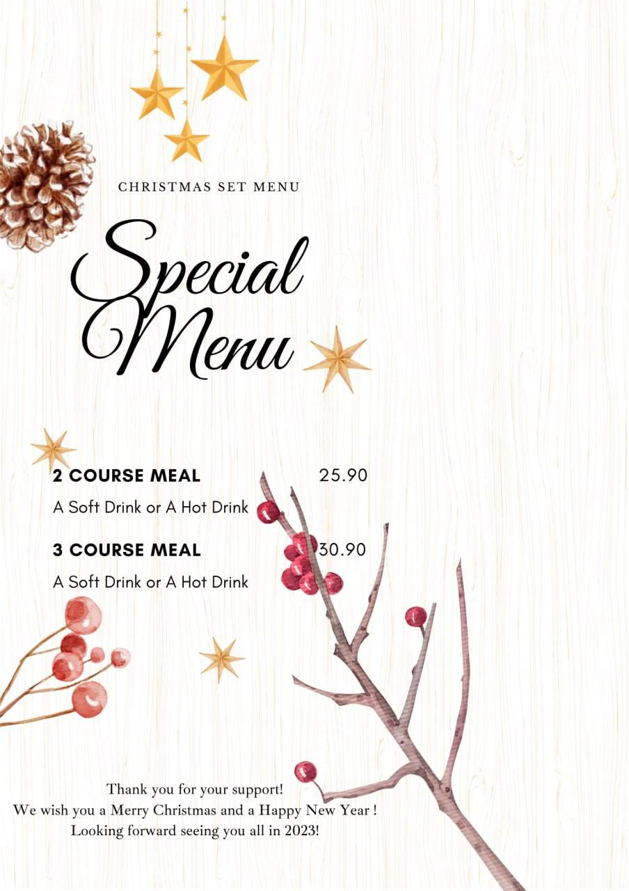 Menu at Pandini's Restaurant, Clondalkin