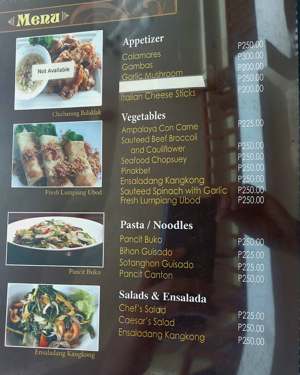Menu at Rustica Gapan, Nueva Ecija restaurant, Gapan City, 7WRX+CG5