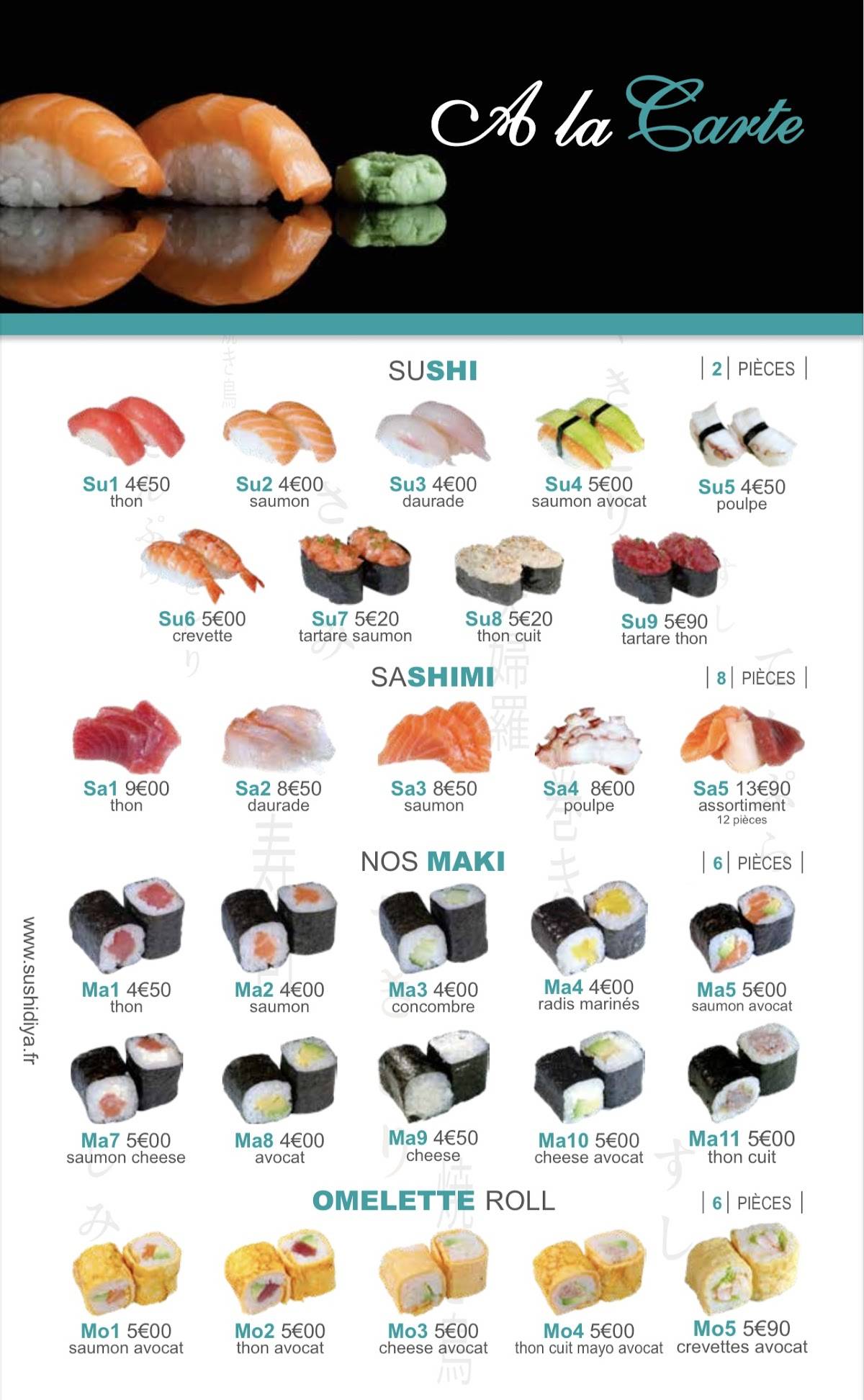Menu au Sakanaya restaurant, Noisy-le-Sec, 67 Rue Saint-Denis