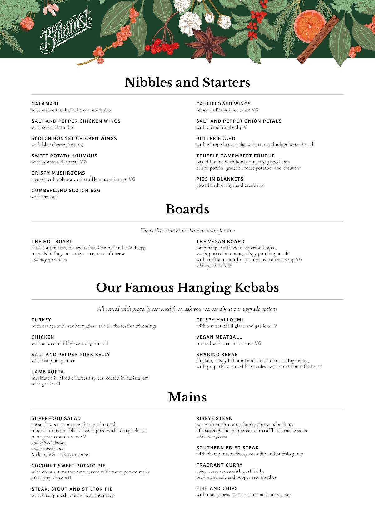 Menu at The Botanist Bar & Restaurant Cheltenham, Cheltenham