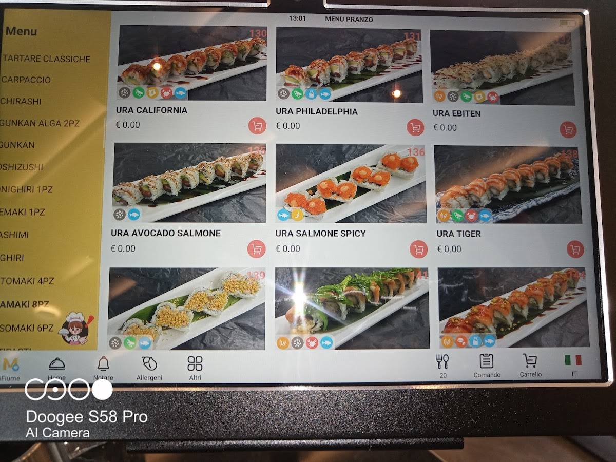 Menu da Yuki Sushi ristorante, Grosseto