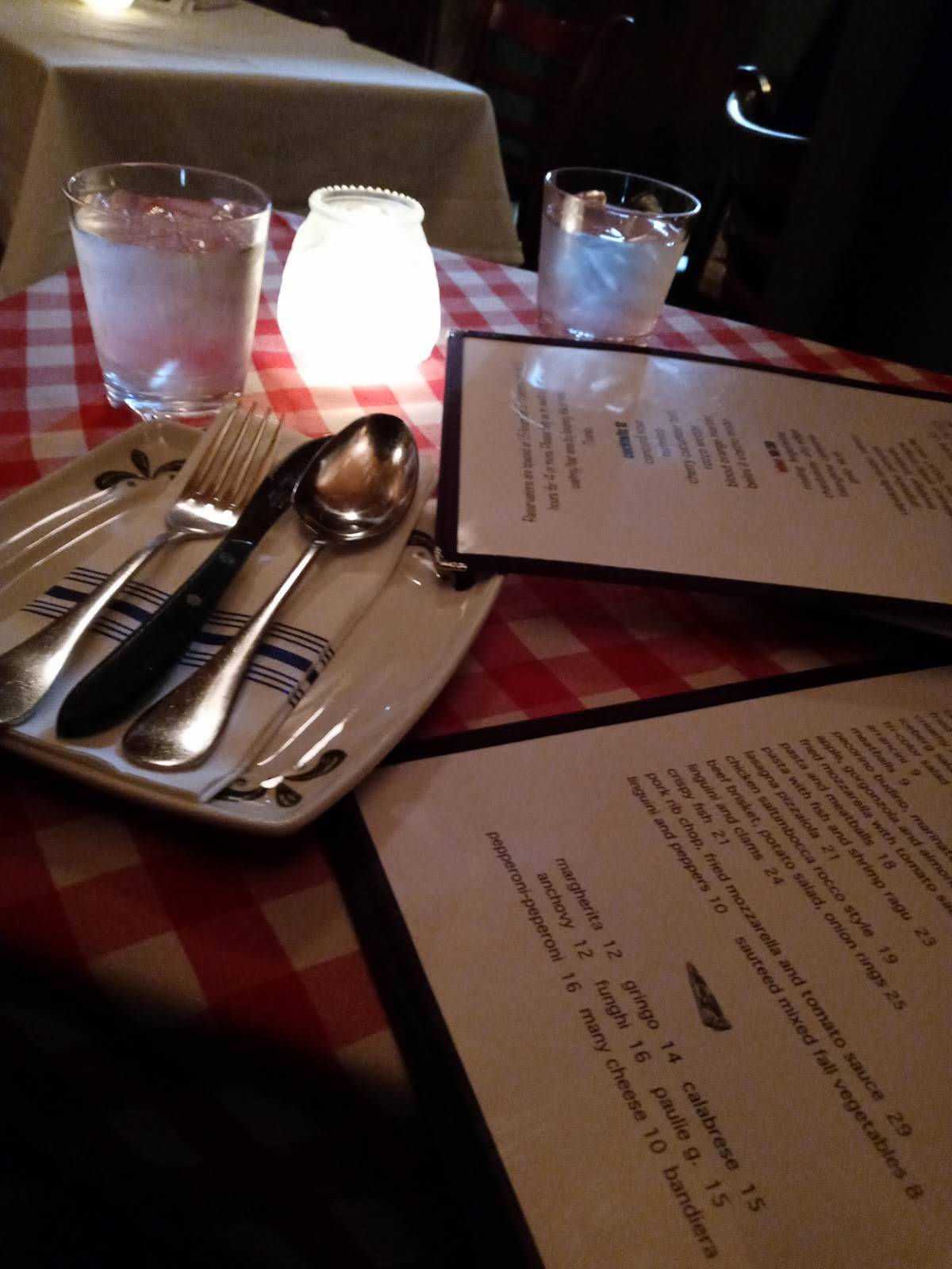 Menu at Rocco pizzeria, Rochester