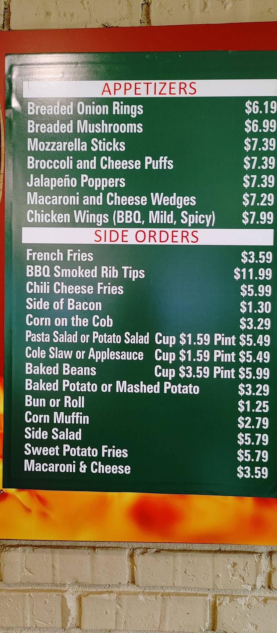 Menu at Russell's Barbecue, Elmwood Park, Thatcher Ave