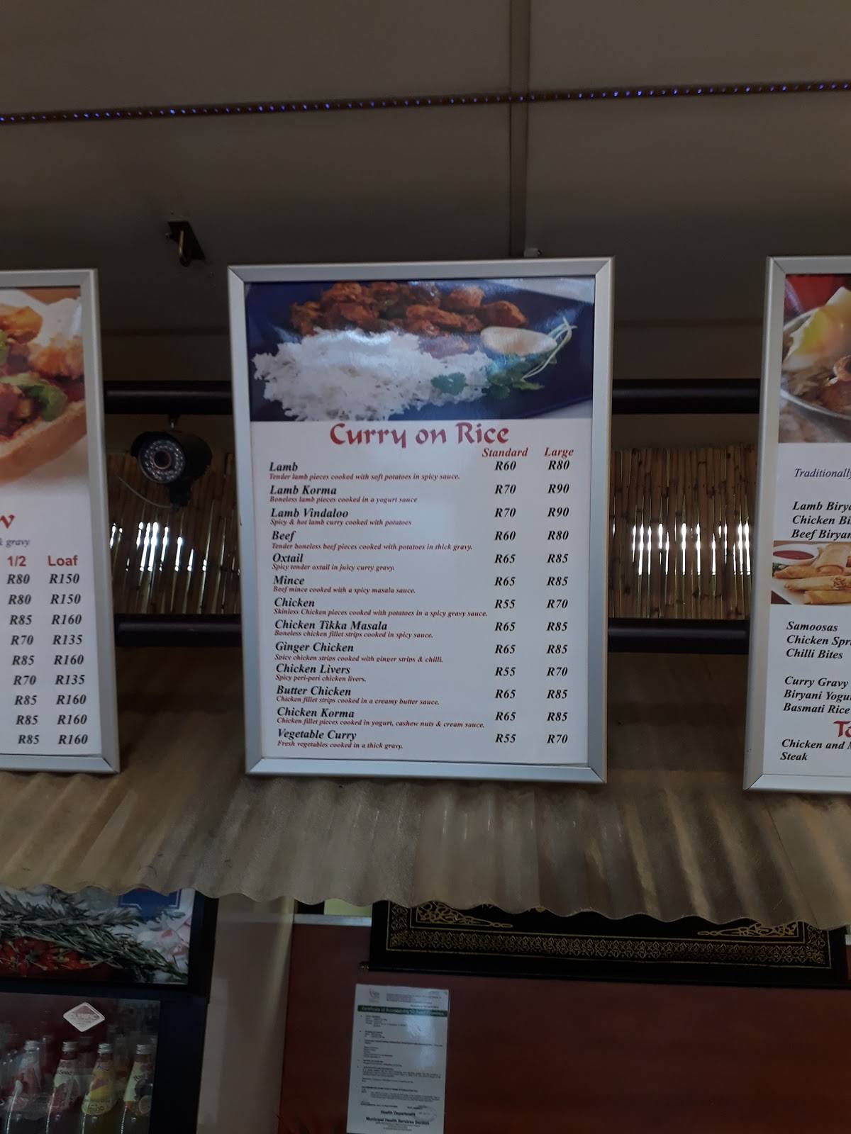 Menu at SAHIL CURRY DEN...STRICTLY HALAAL restaurant, Pretoria