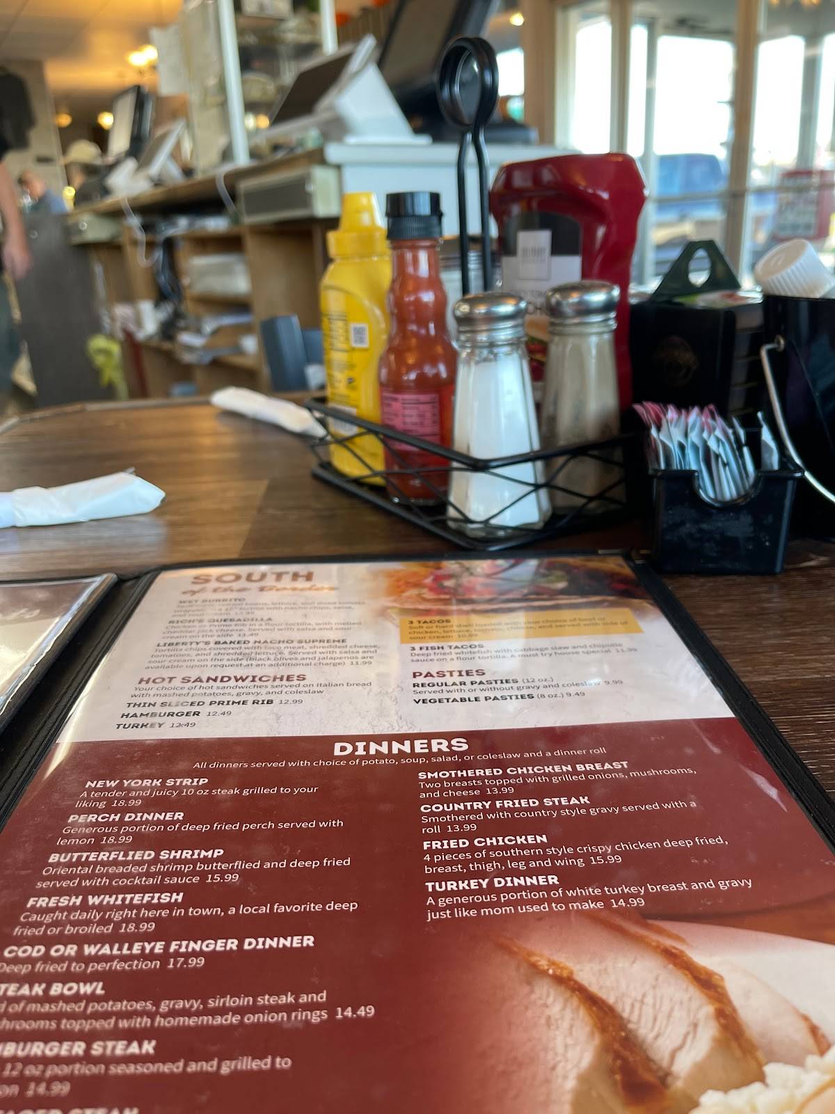 Menu at St Ignace Truck Stop restaurant, Saint Ignace