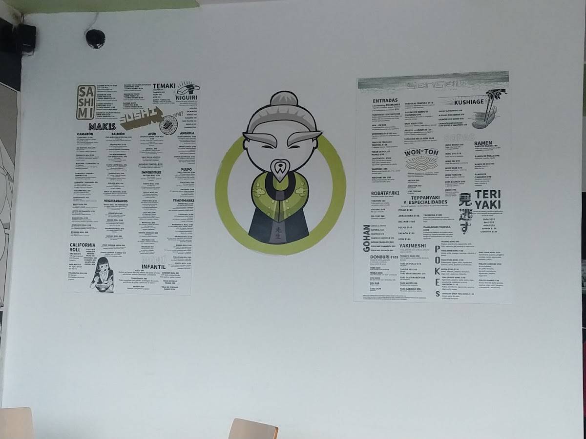 Carta del restaurante Sensei Sushi, Merida, Calle 52 S/N x 61 Local 5 y 6
