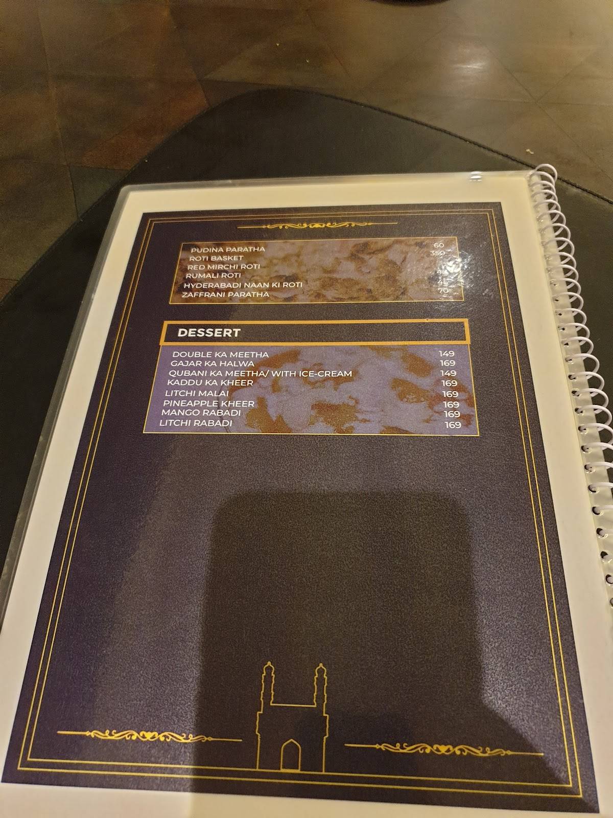 Menu at Shahi Zaiqa, Kolhapur