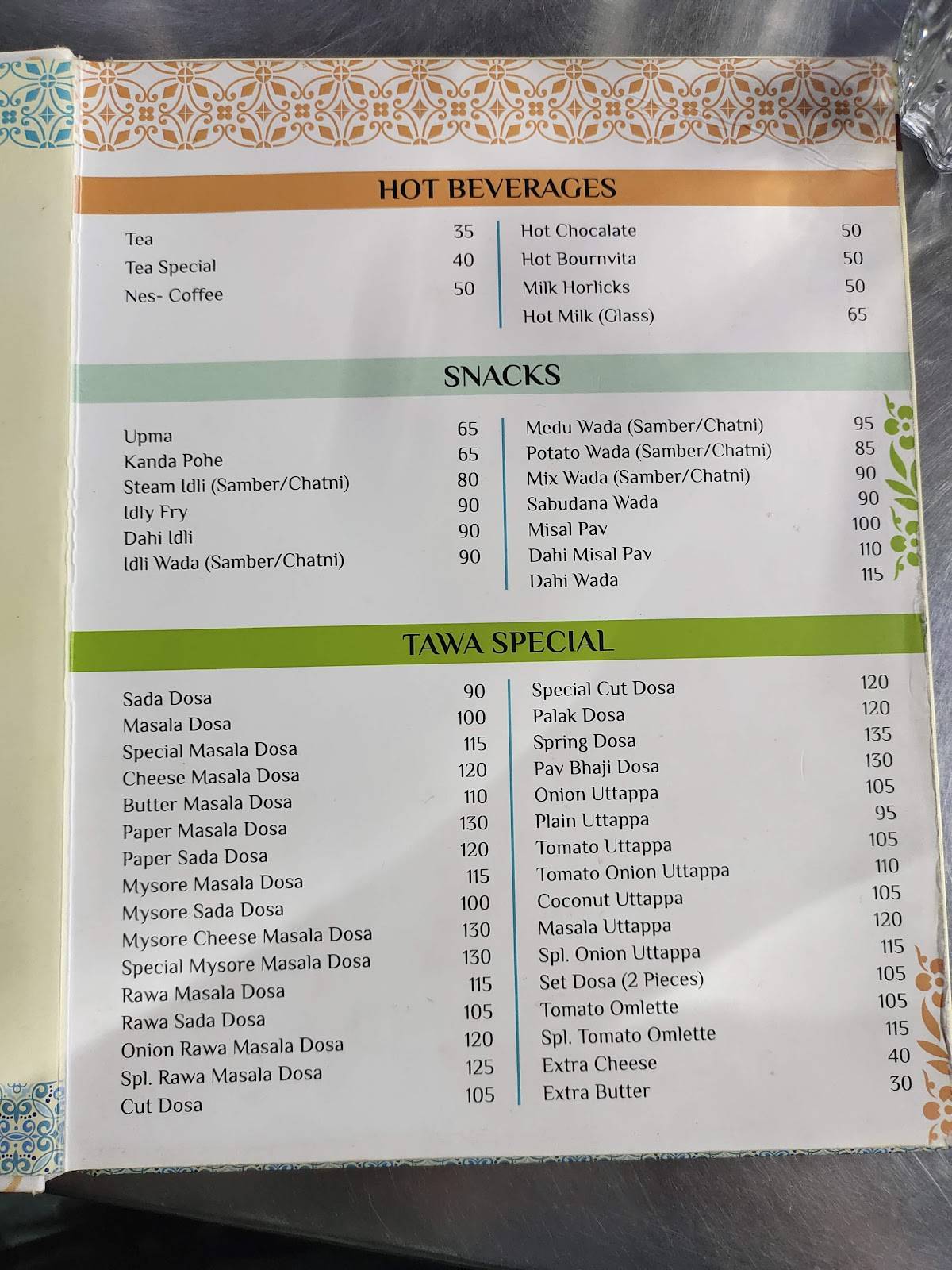 Menu at Shiv Shakti Pure Veg Family Restaurant, Pune, 21/6