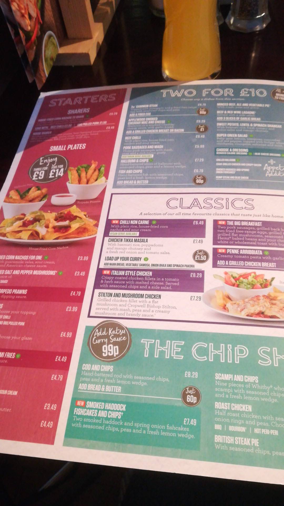 Menu at Red Lion pub & bar, Shrewsbury, Red Lion