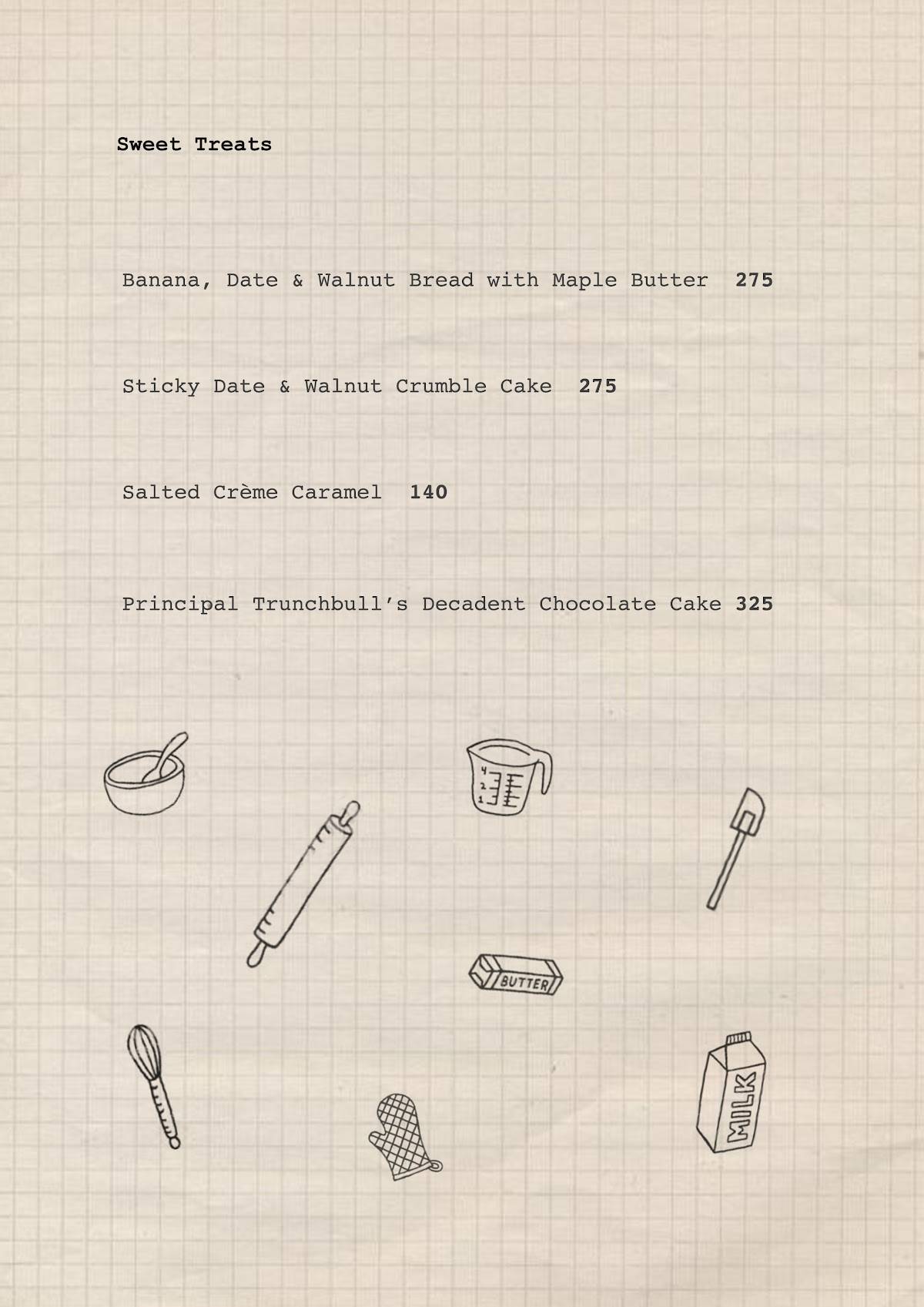 Menu at Sienna Store & Cafe, Kolkata, 49